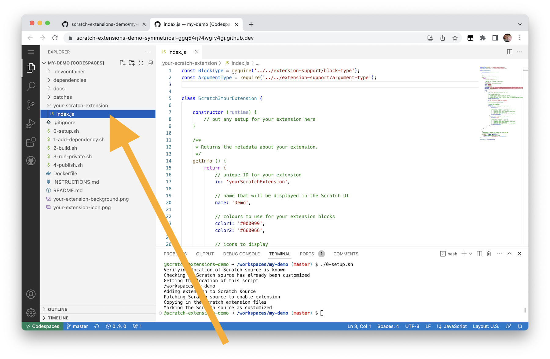 Develop your own Scratch extension | Steam-Scratch-extension